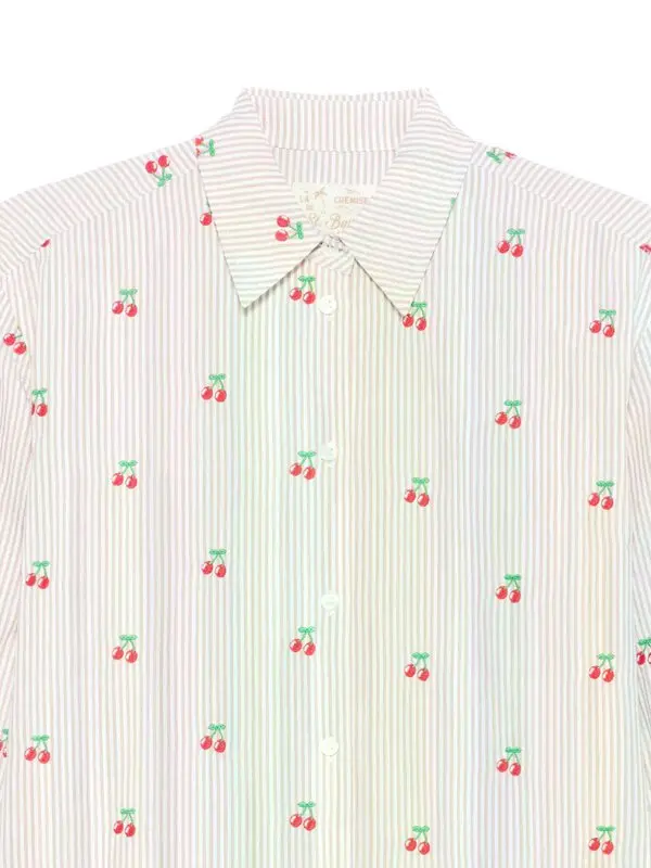 MC2 SAINT BARTH Cherry-print Striped Shirt