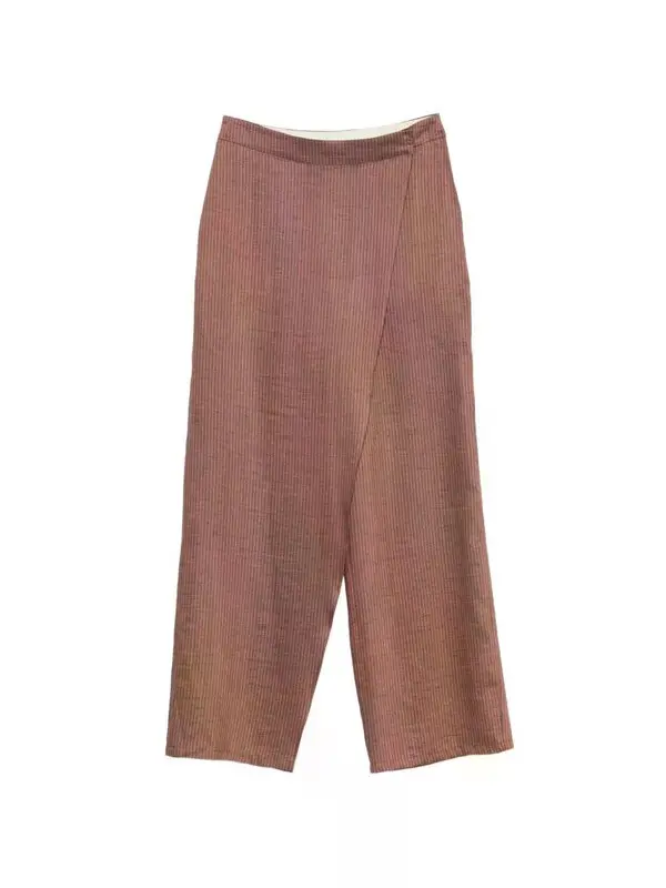 ALYSI Striped Wrap Trousers