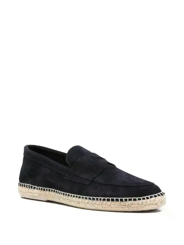ABARCA Suede Espadrille Loafers - Blue