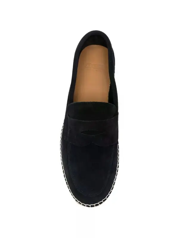 ABARCA Suede Espadrille Loafers - Blue