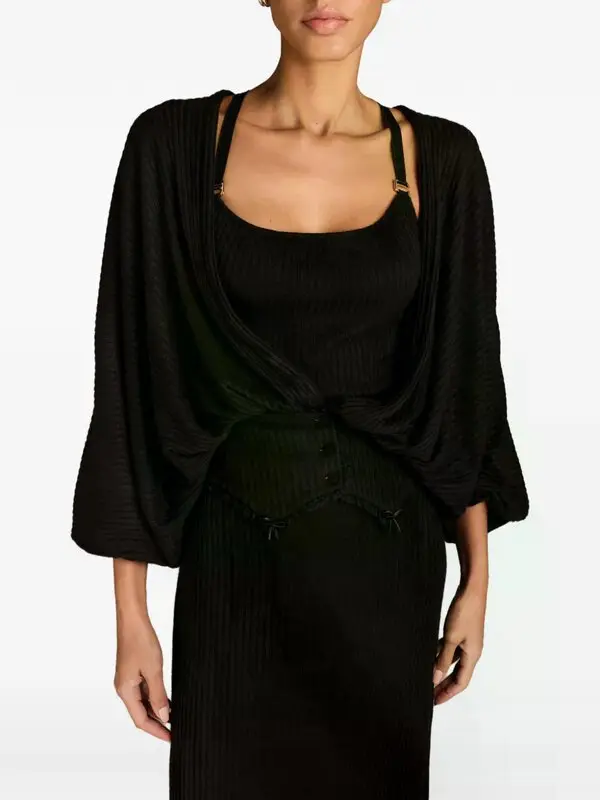 MARK-OFF Lina Puff-sleeved Blouse - Black