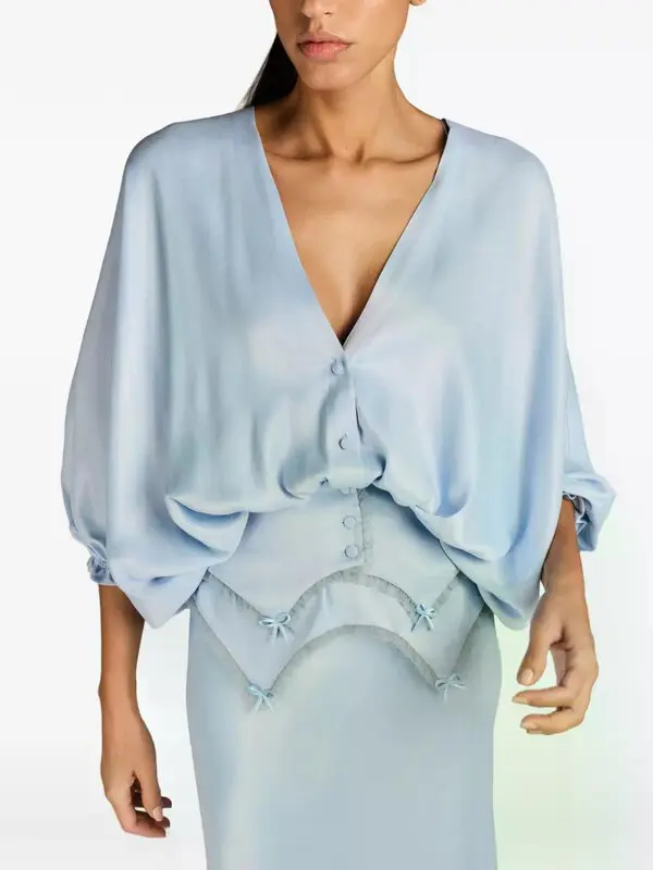 MARK-OFF Lina Puff-sleeved Blouse