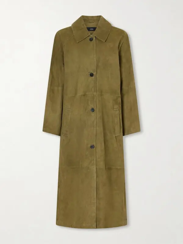 ARMA Judy Suede Coat - Green