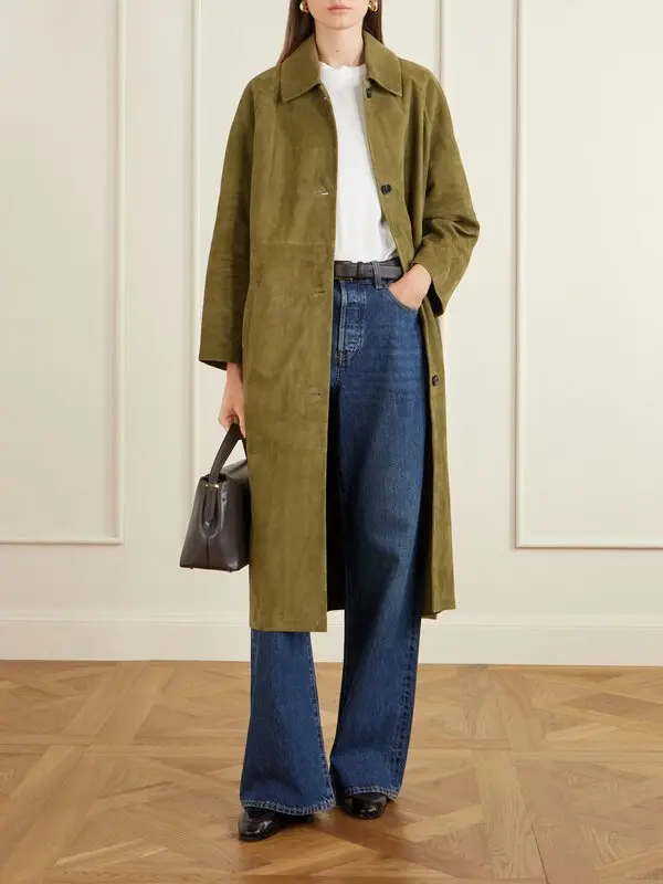 ARMA Judy Suede Coat - Green