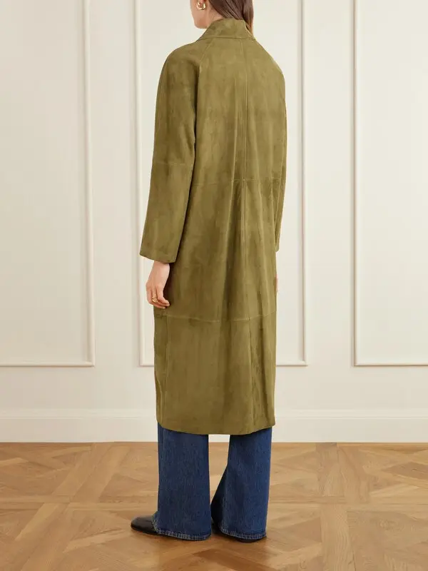 ARMA Judy Suede Coat - Green