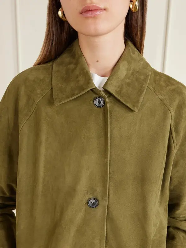 ARMA Judy Suede Coat - Green