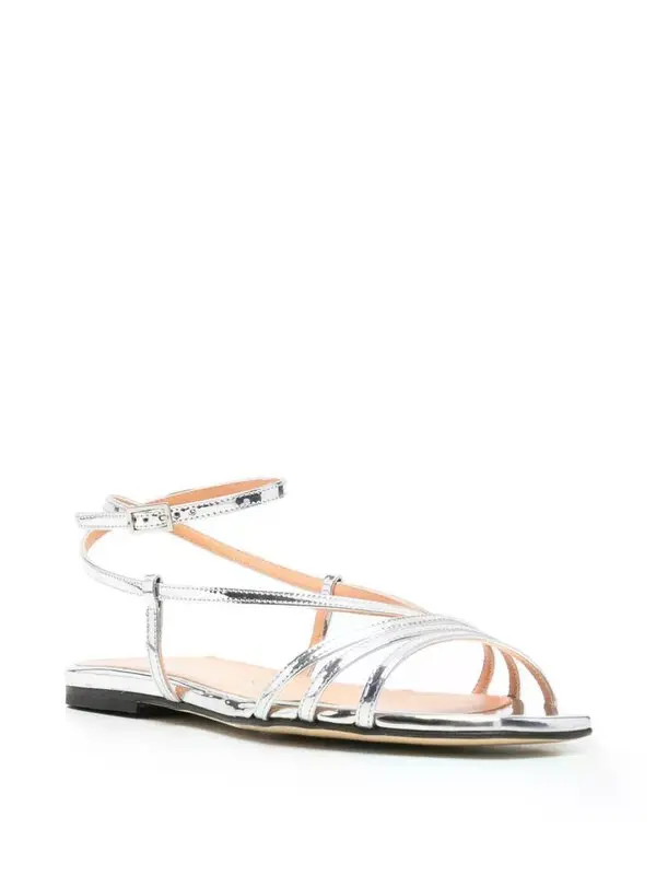 THE SELLER Metallic Multi-strap Sandals