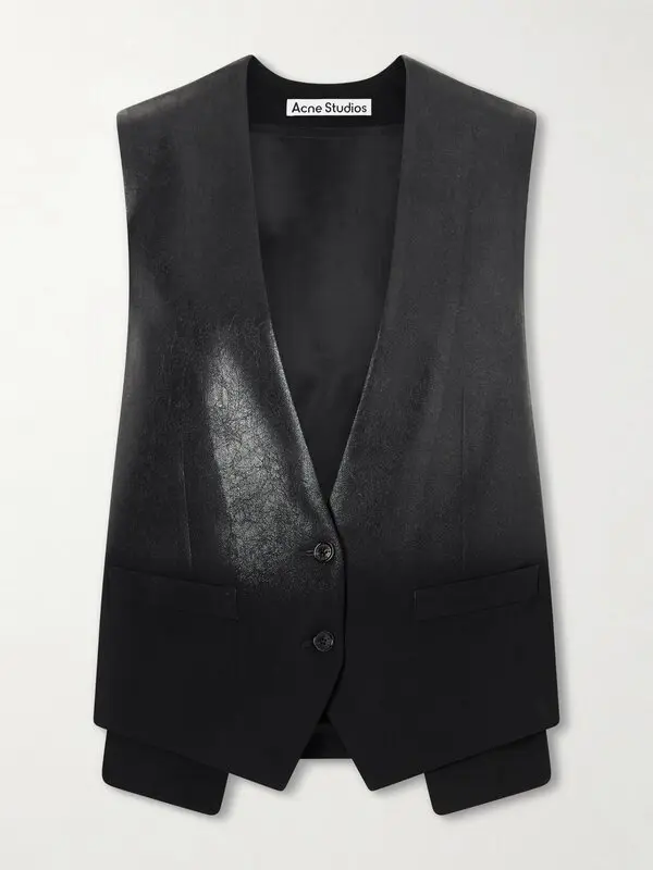 Acne Studios Degradé Coated-woven Vest