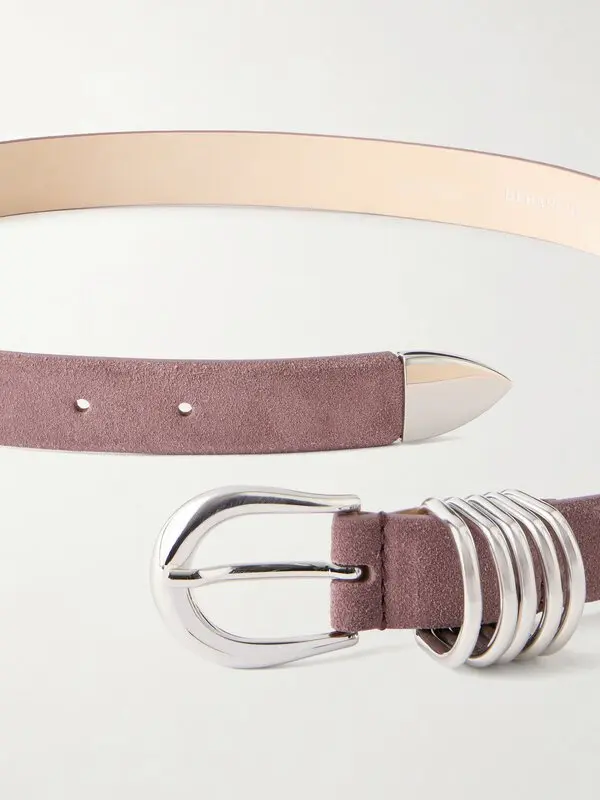 DEHANCHE Hollyhock Suede Belt - Pink