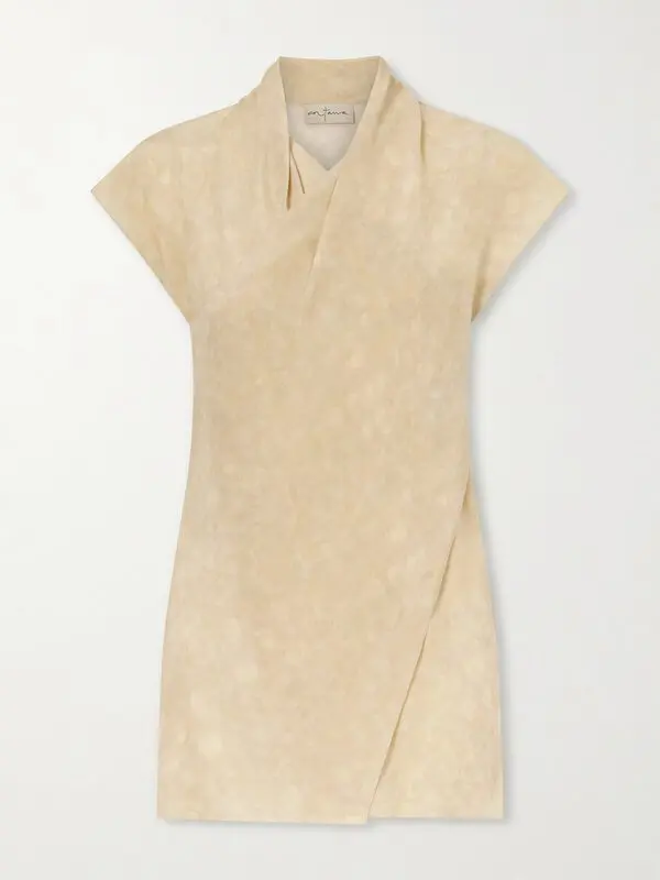 CORTANA Cassiopea Silk-crepe Blouse - Neutrals
