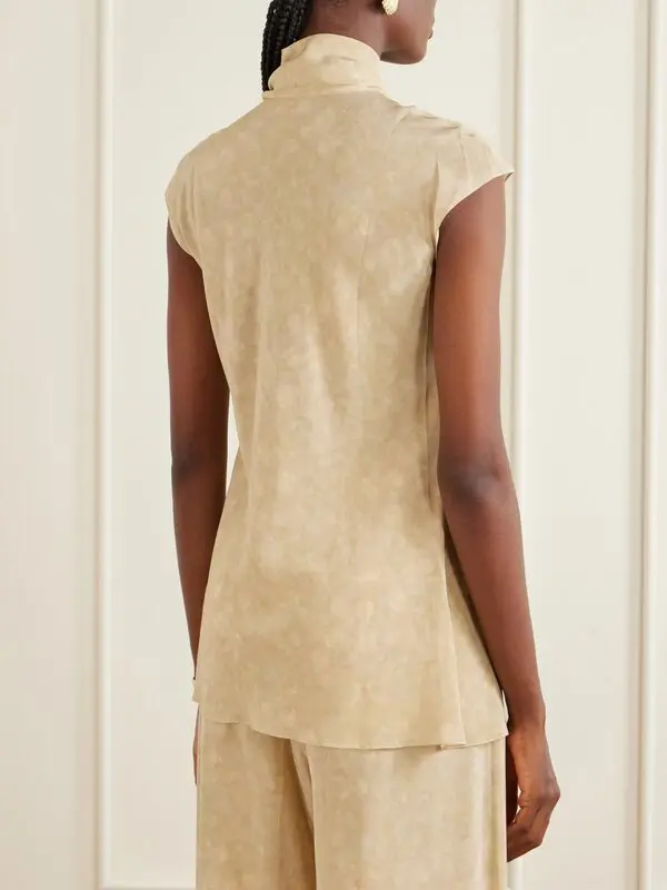 CORTANA Cassiopea Silk-crepe Blouse