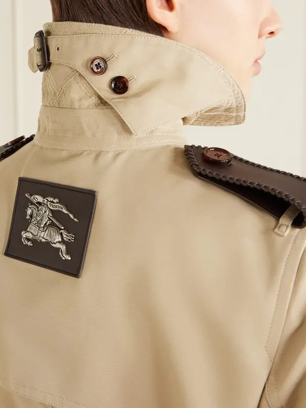 Burberry Foxfield Silk And Cotton-blend Trench Coat - Neutrals