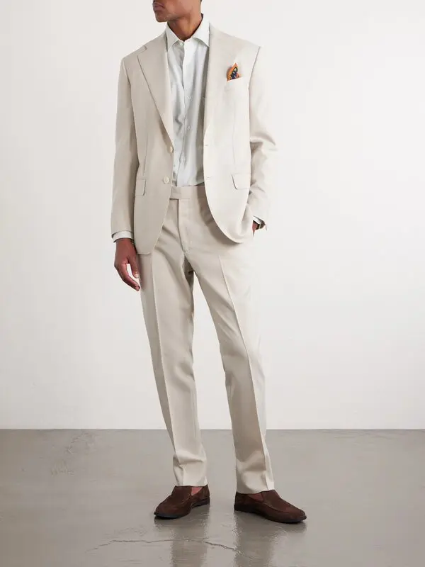 Thom Sweeney Wool Suit - Neutrals