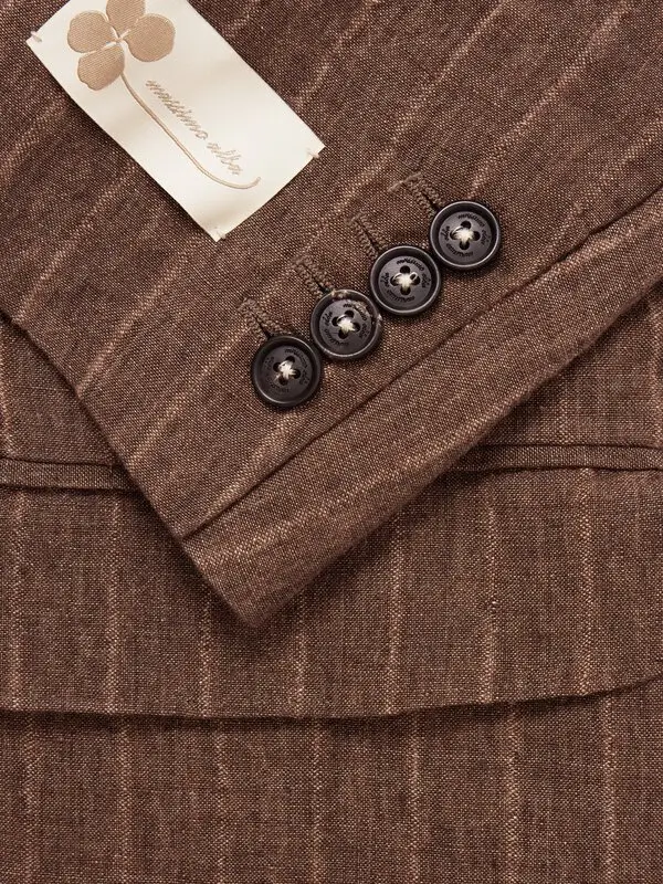 Massimo Alba Pinstriped Linen Blazer