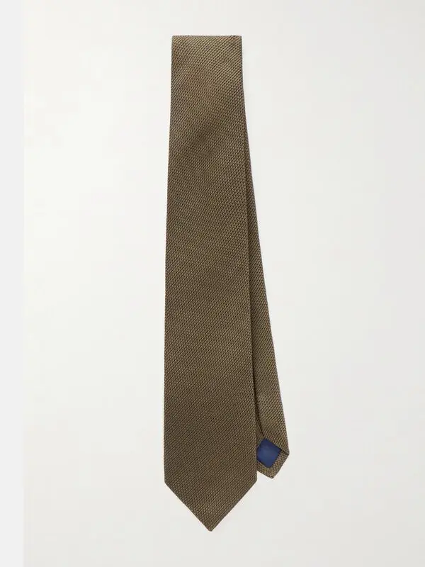 Mr P. 8cm Silk Tie - Green