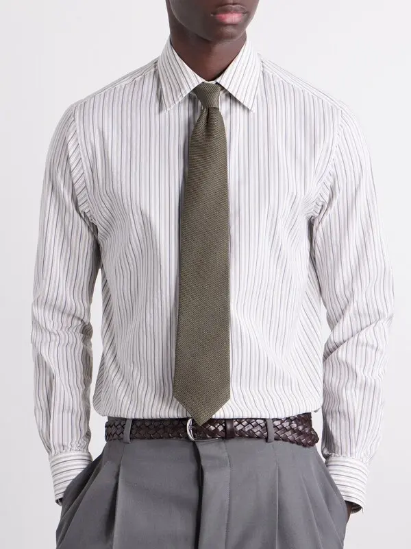 Mr P. 8cm Silk Tie - Green