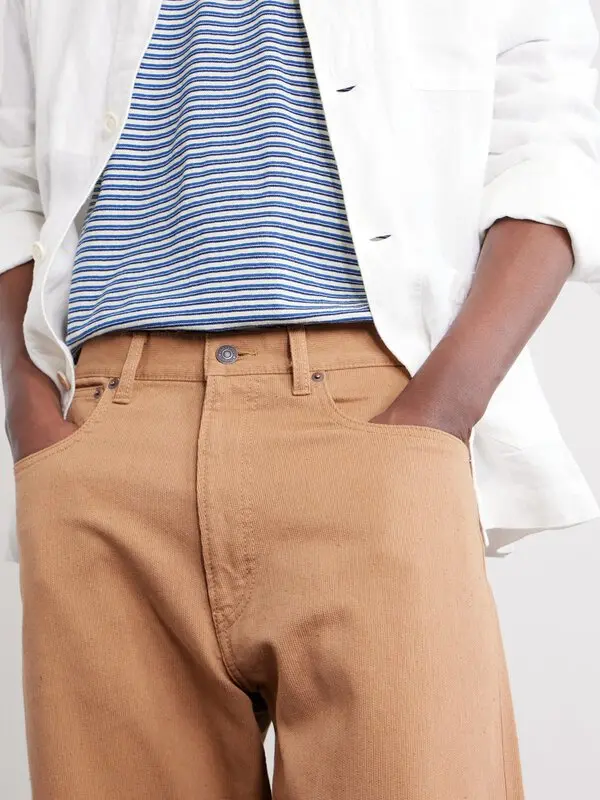 BEAMS Straight-leg Piqué Cotton Trousers