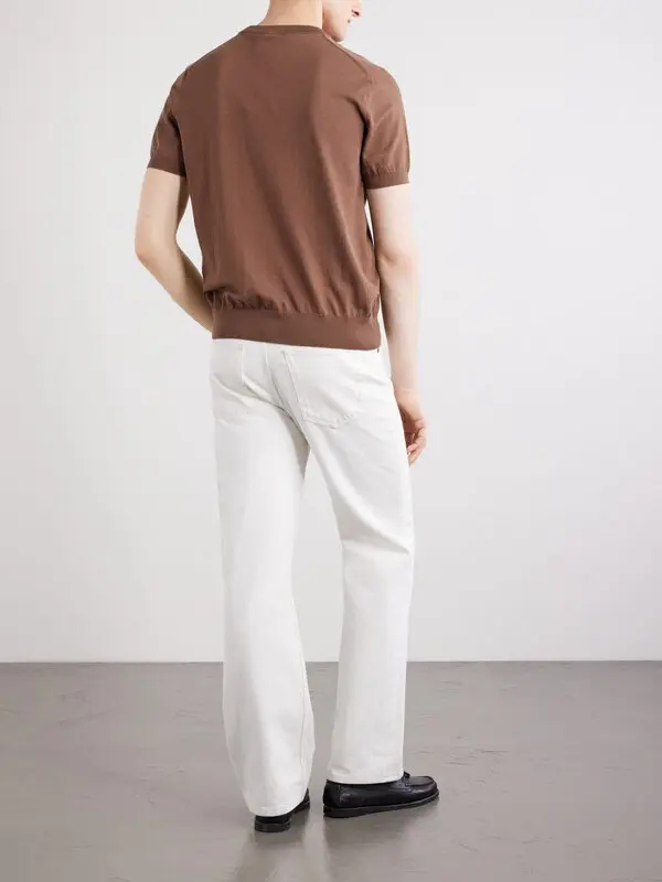 Brioni Knitted Cotton T-shirt