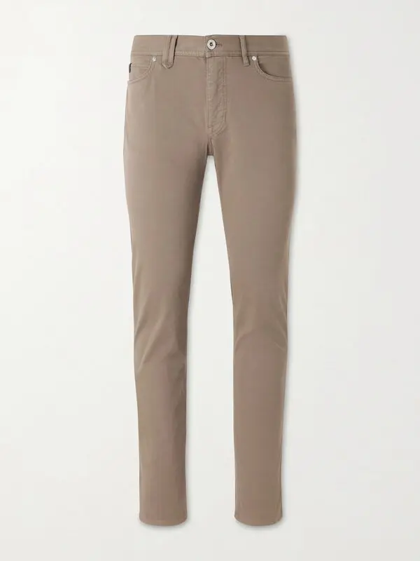 Brioni Straight-leg Cotton-blend Trousers