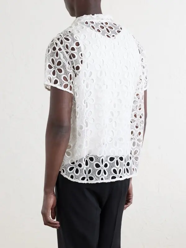 BODE Primrose Cotton-lace Shirt