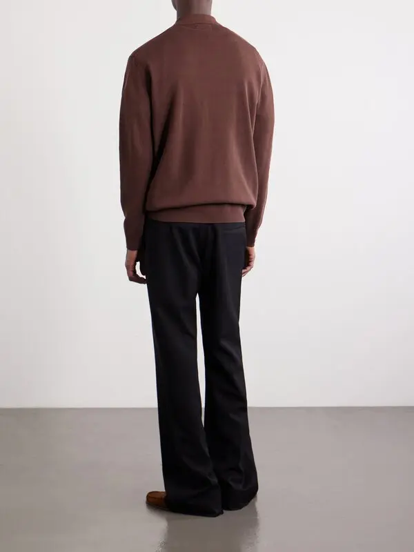 BEAMS Knitted Polo Shirt