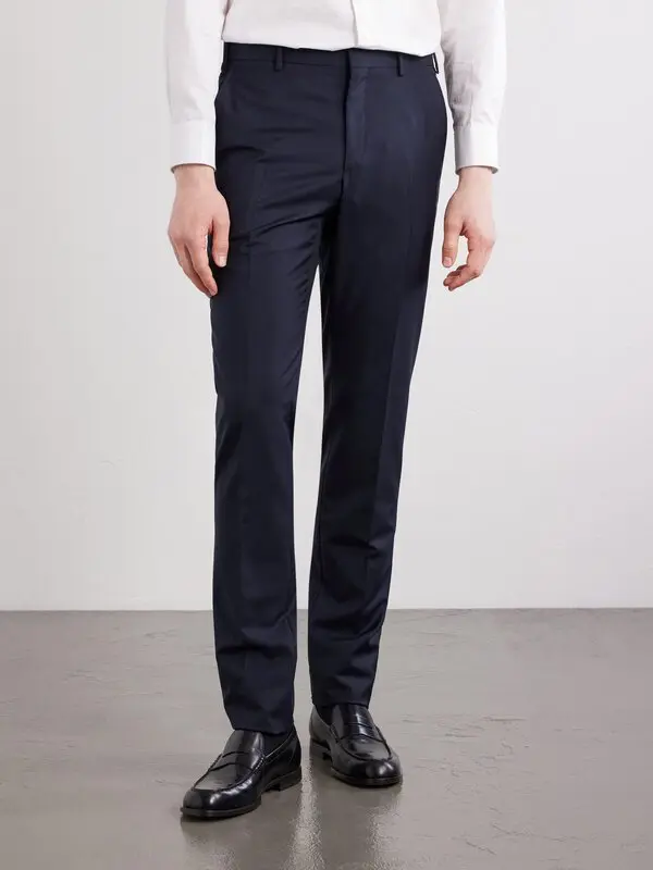 Brioni Trevi Pleated Wool-mohair Blend Trousers