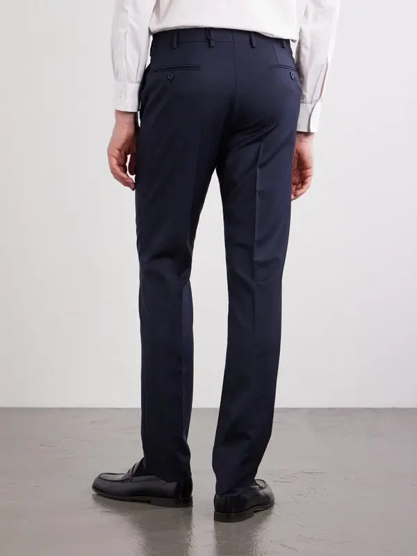 Brioni Trevi Pleated Wool-mohair Blend Trousers