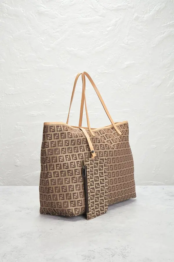 Fendi Zucchino Roll Tote Bag