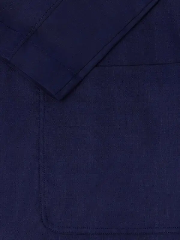 Frescobol Carioca Lima Linen And Wool-blend Suit Jacket