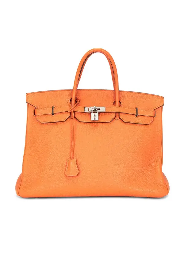 Hermès Togo Birkin 40 Handbag - Orange