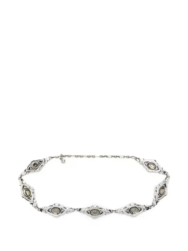 Etro Embellished Chain-link Belt - Silver
