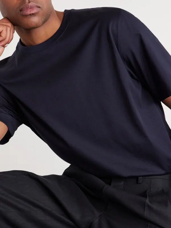 Zegna Cotton-jersey T-shirt - Black