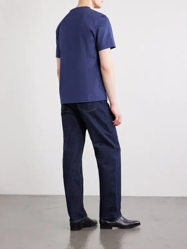 Zegna Cotton-jersey T-shirt - Blue