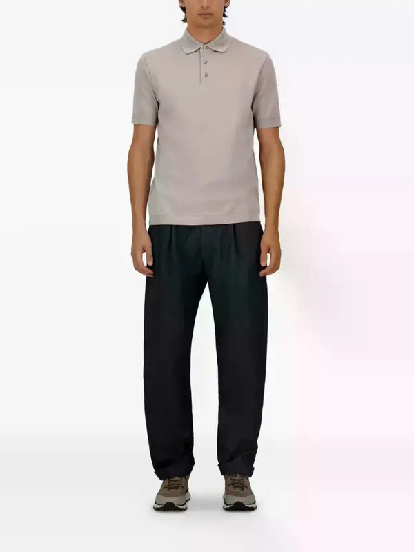 Herno Knit-effect Polo Shirt
