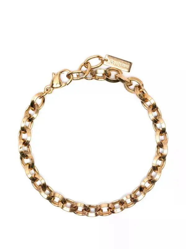 Saint Laurent Cable-link Bracelet - Gold