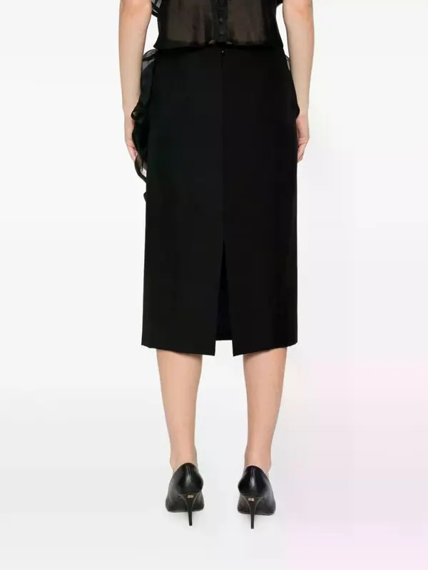 Viktor & Rolf Ruffled Volant Midi Skirt