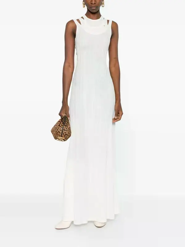 Viktor & Rolf Triple Layer Maxi Dress - Neutrals