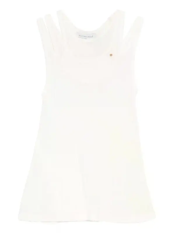 Viktor & Rolf Triple Layer Tank Top - Neutrals