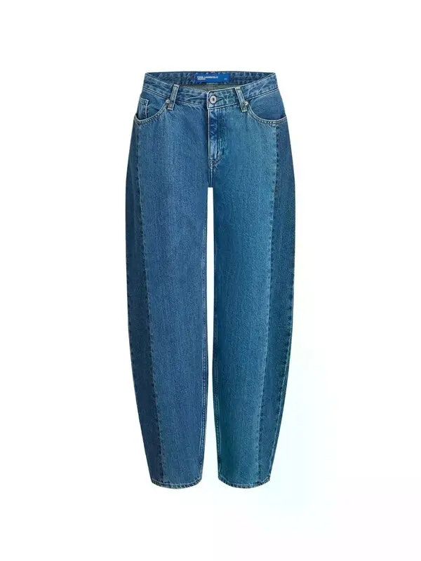Karl Lagerfeld Panelled Barrel Jeans
