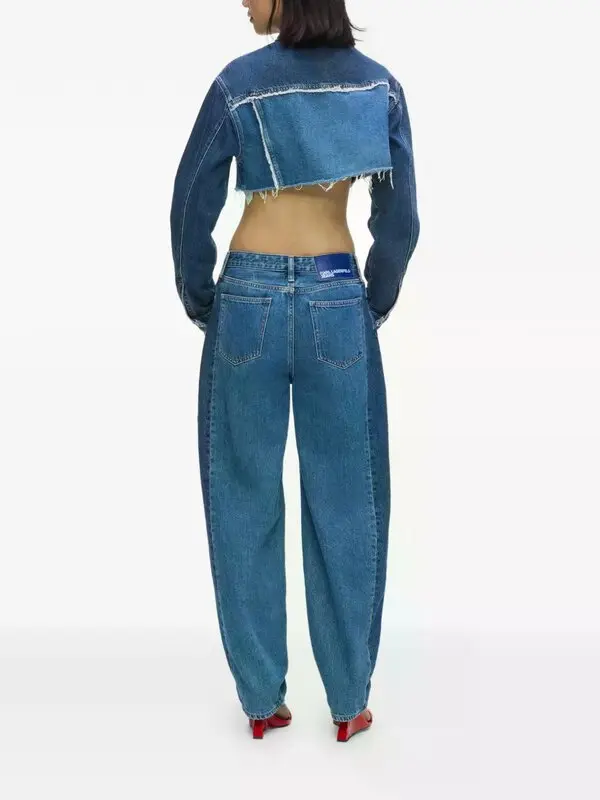 Karl Lagerfeld Panelled Barrel Jeans