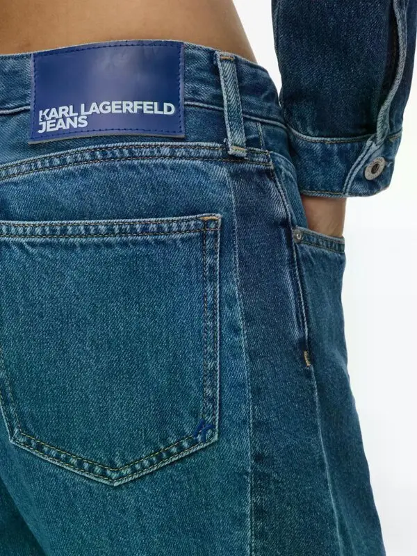Karl Lagerfeld Panelled Barrel Jeans