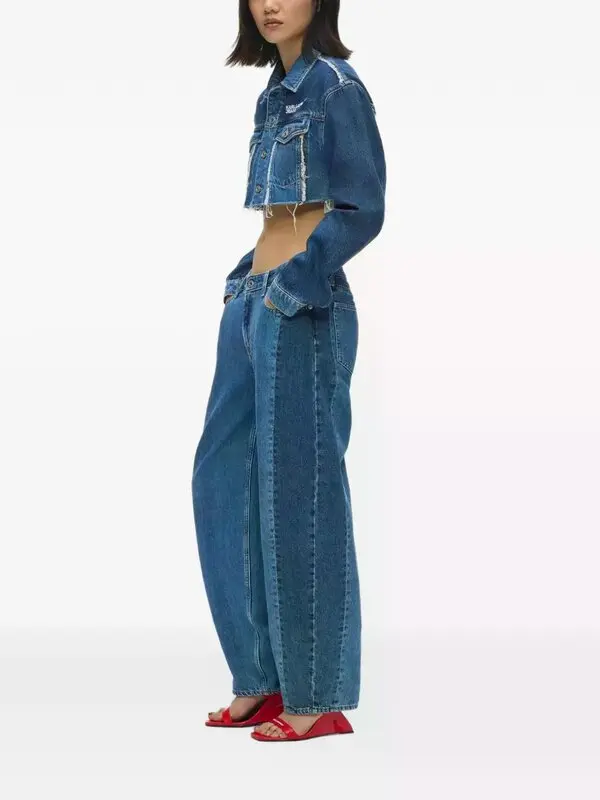 Karl Lagerfeld Panelled Barrel Jeans