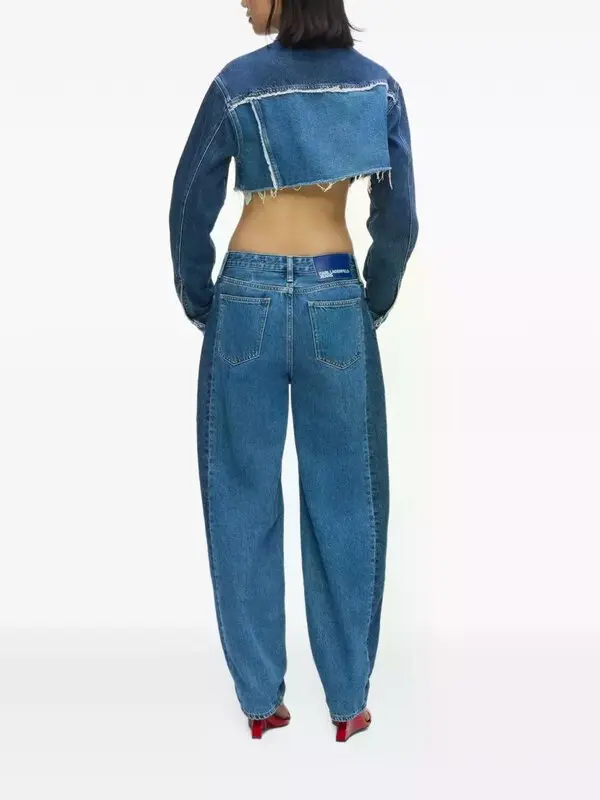 Karl Lagerfeld Panelled Barrel Jeans