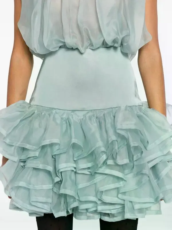 Viktor & Rolf Ruffled Mini Dress - Blue