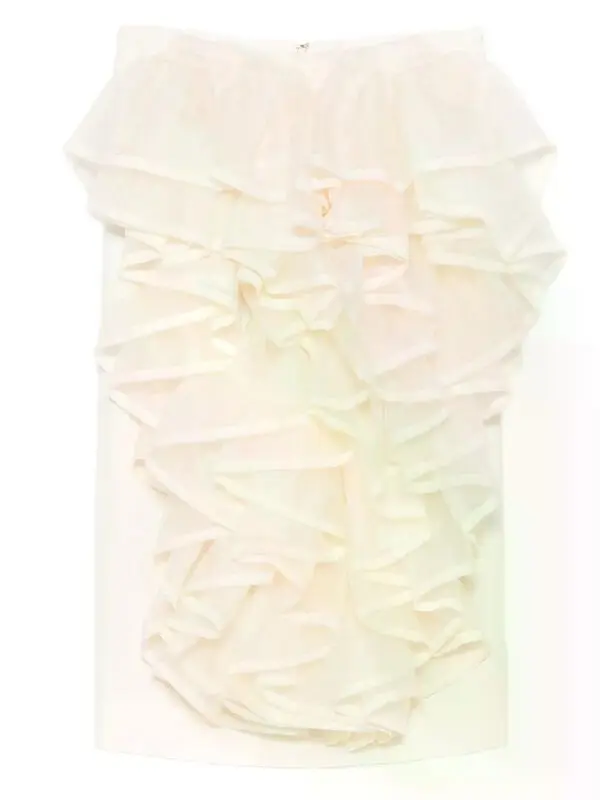 Viktor & Rolf Ruffled Detail Skirt - Neutrals