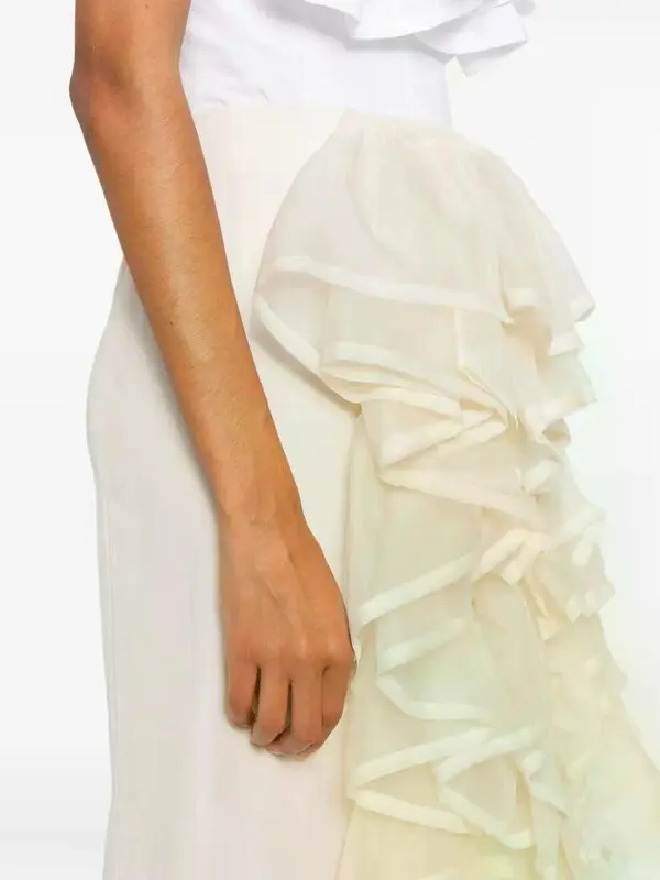 Viktor & Rolf Ruffled Detail Skirt - Neutrals