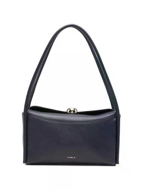 Furla Medium Nicole Pebbled-leather Boston Bag - Blue