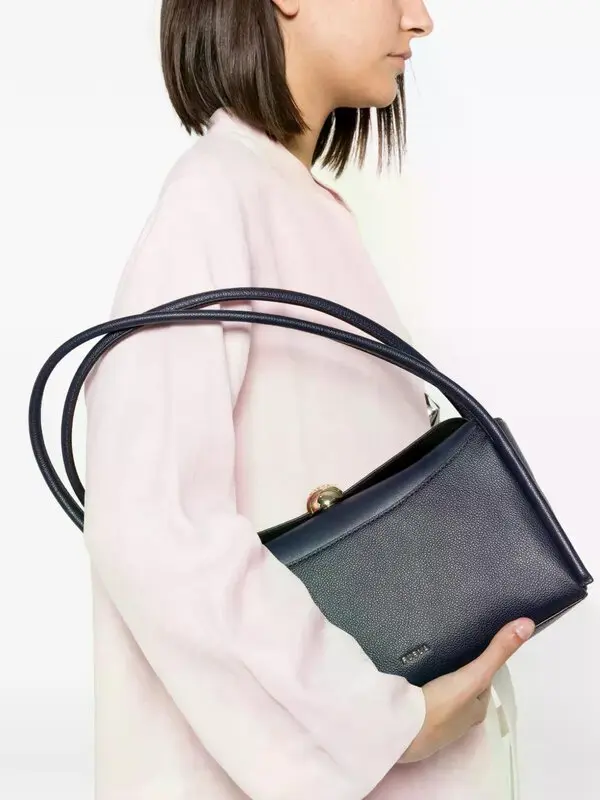 Furla Medium Nicole Pebbled-leather Boston Bag - Blue