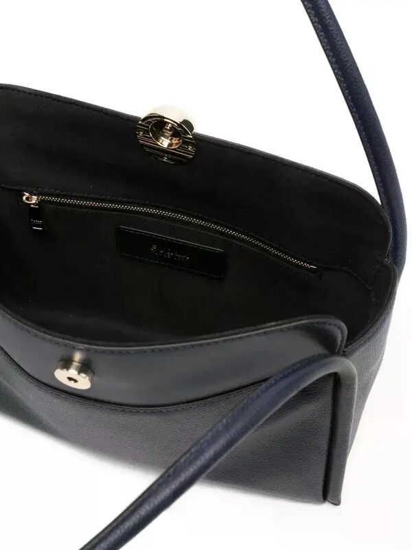 Furla Medium Nicole Pebbled-leather Boston Bag - Blue