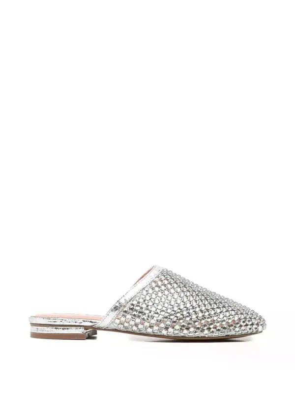 BIBI LOU Jay Crystal-embellished Mesh Mules